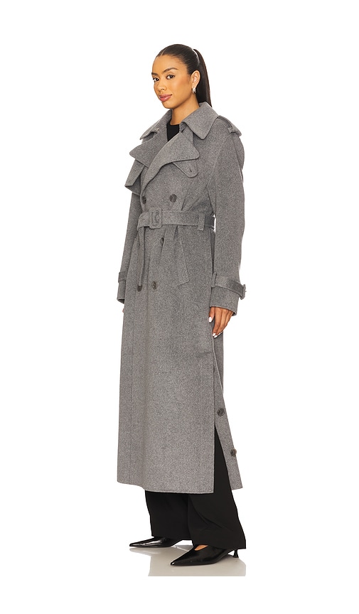 SIMKHAI Rumi Belted Long Coat